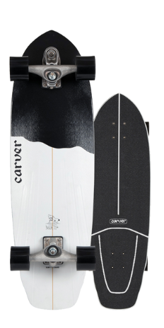 Carver C7 Raw Black Tip 2020 Complete 9.75 in