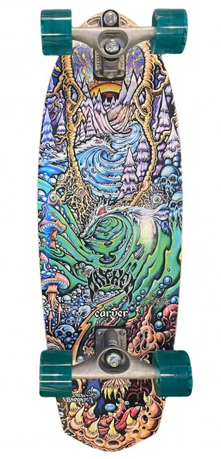 Carver Lost C7 Raw Rocket Redux Drew Brophy Surfskate Complete 10.4 in